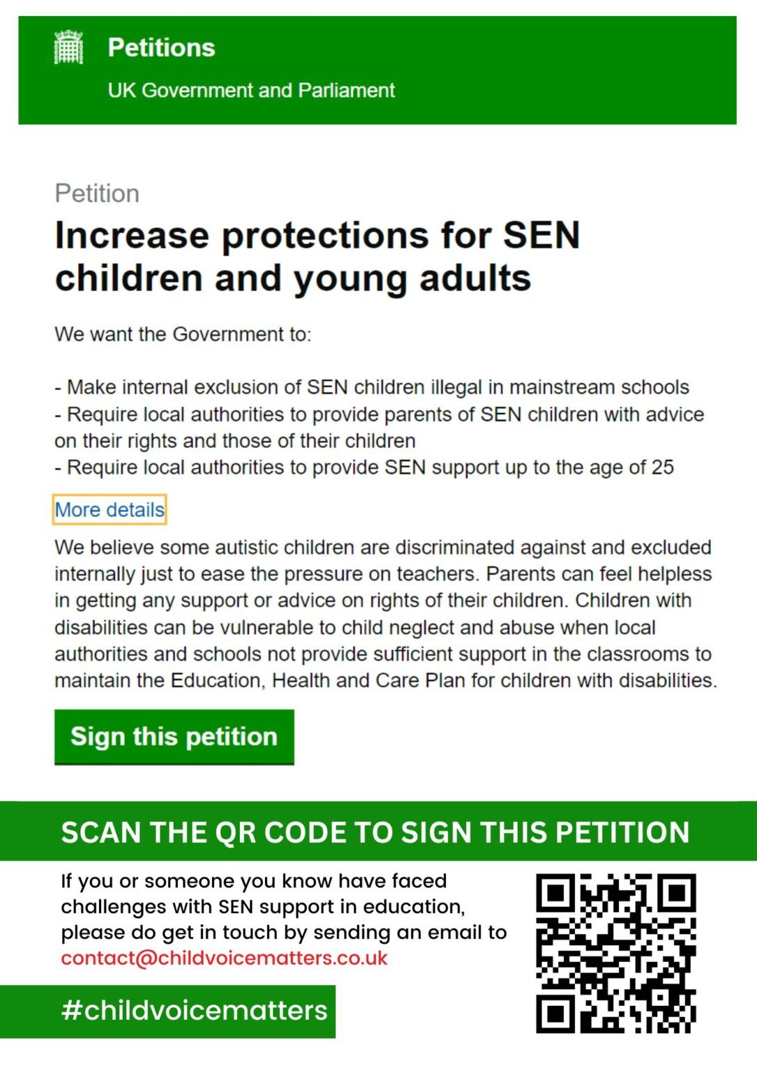 Petition: Increase Protection for SEN Children – Tower Hamlets ...